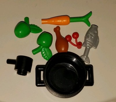 LEGO® City Accessories Food lot Minifigure cauldron Apple Carrot Stew ...