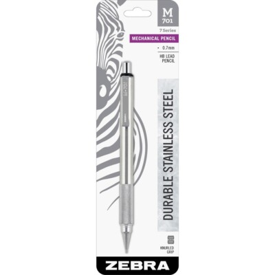 Zebra M-701 Mechanical Pencil, 0.7mm Tip, Pack of 1, Stainless Steel | eBay