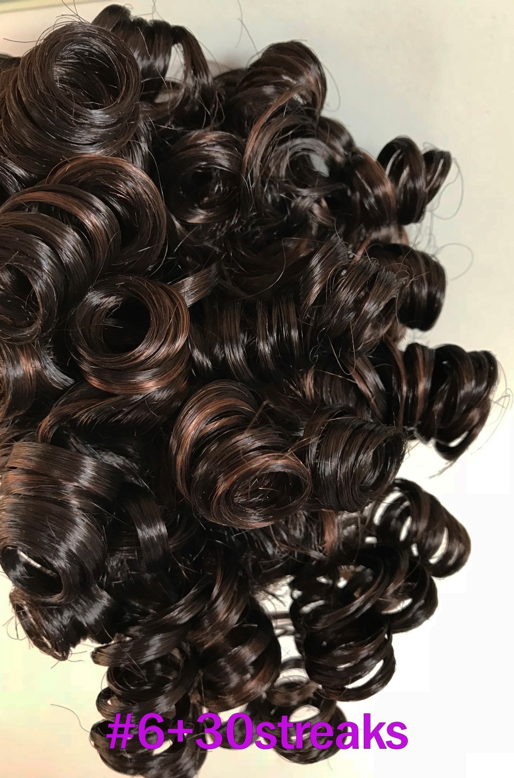 Curly Dancer's Wiglet Ringlets Bun Drawstring Comb Dancers Hair Piece ...