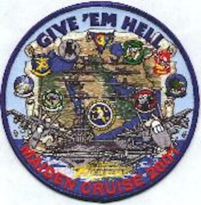5.25" NAVY CVN-75 VFA-37 USS HARRY TRUMAN MAIDEN CRUISE EMBROIDERED ...