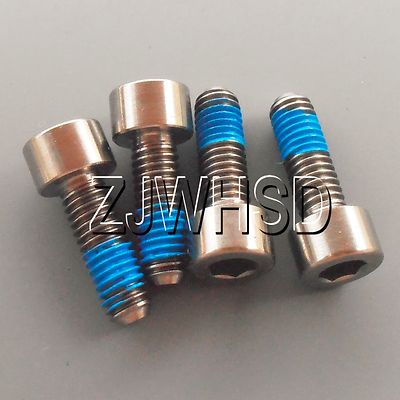 4pcs M6 x 18 Ti Titanium Screw Bolt Allen hex Socket Cap head with ...