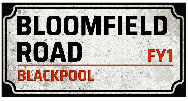 Blackpool FC Inspired Football Ground Hat - Trucker Road Street Sign ...