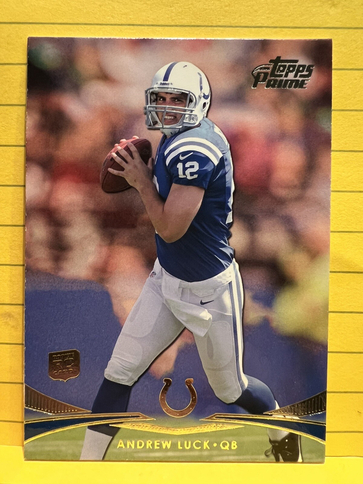 Andrew Luck 2012 Topps Prime Football Card 1 Rookie Card RC ...
