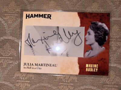 HAMMER HORROR SERIES 1 CUT AUTOGRAPH CARD MAXINE AUDLEY MA1 UNSTOPPABLE ...