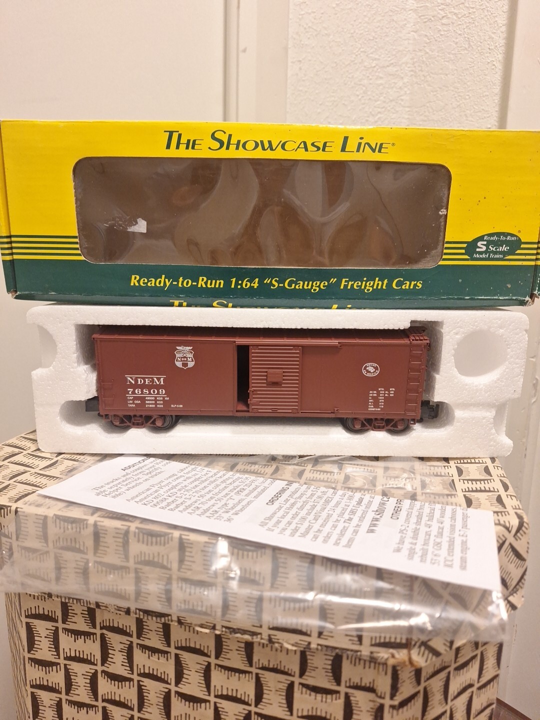 S SCALE S-HELPER SHOWCASE LINE NDEM 76809 BOXCAR | eBay