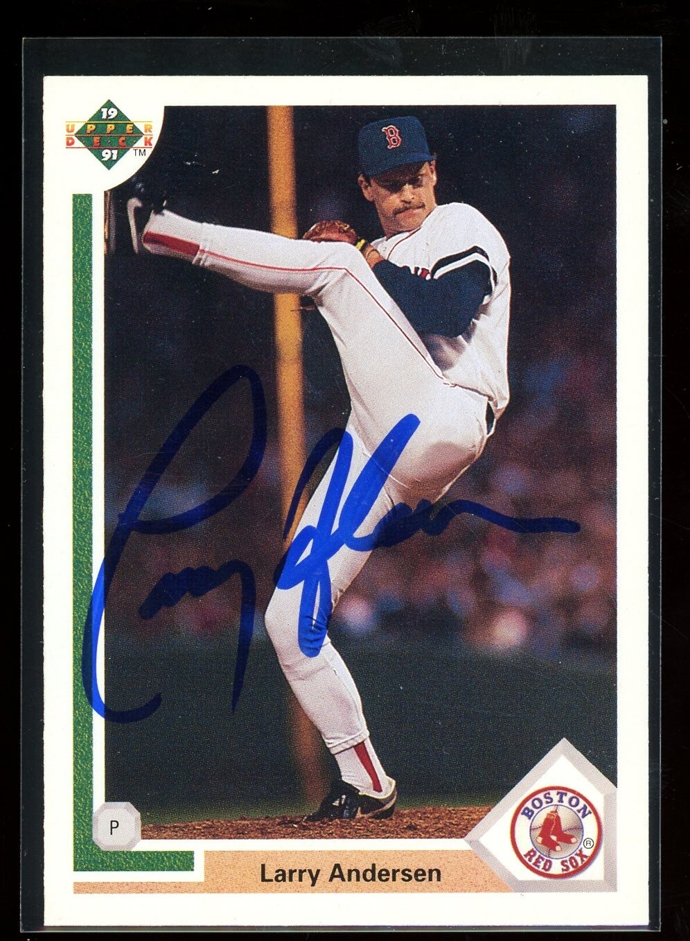 1991 Upper Deck LARRY ANDERSEN Signed Card autograph auto PADRES RED ...