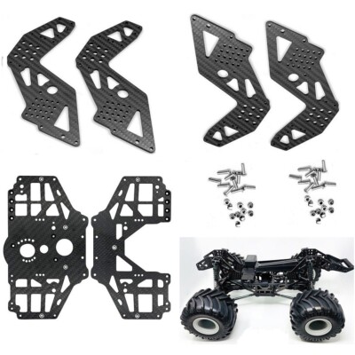 Racing Carbon Fiber Chassis Side Panel Kit For LOSI 1/8 LMT SOLID AXLE ...