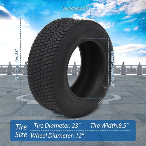 TWO 23X8.50-12 Tractor Lawn 23X850-12 4 Ply Rated Lawn Mower Two Tires ...