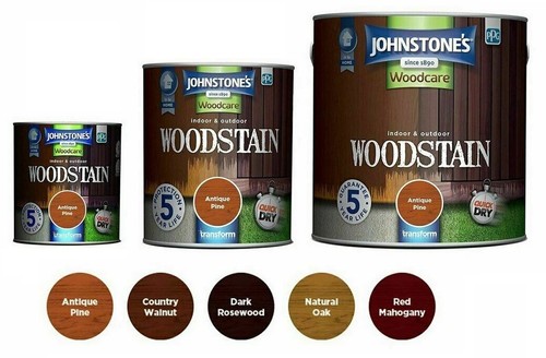 Johnstones Woodcare Indoor and Outdoor Woodstain Paint - All Sizes ...
