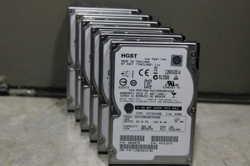 T116 - Lot of 6~ HGST HUC109030CSS600 0B26070 300 GB SAS 2 2.5 ...