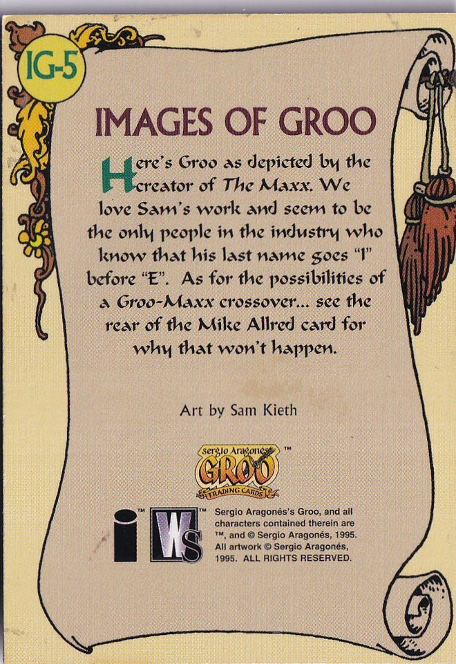Sergio Aragonés' Groo WildStorm 1996 Images of Groo Chromium Card IH5 ...