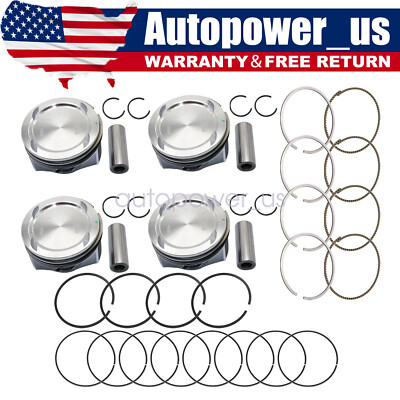 Pistons & Rings Kit Fits For 11-15 Buick Chevrolet Cruze Encore 1.4L L4 ...