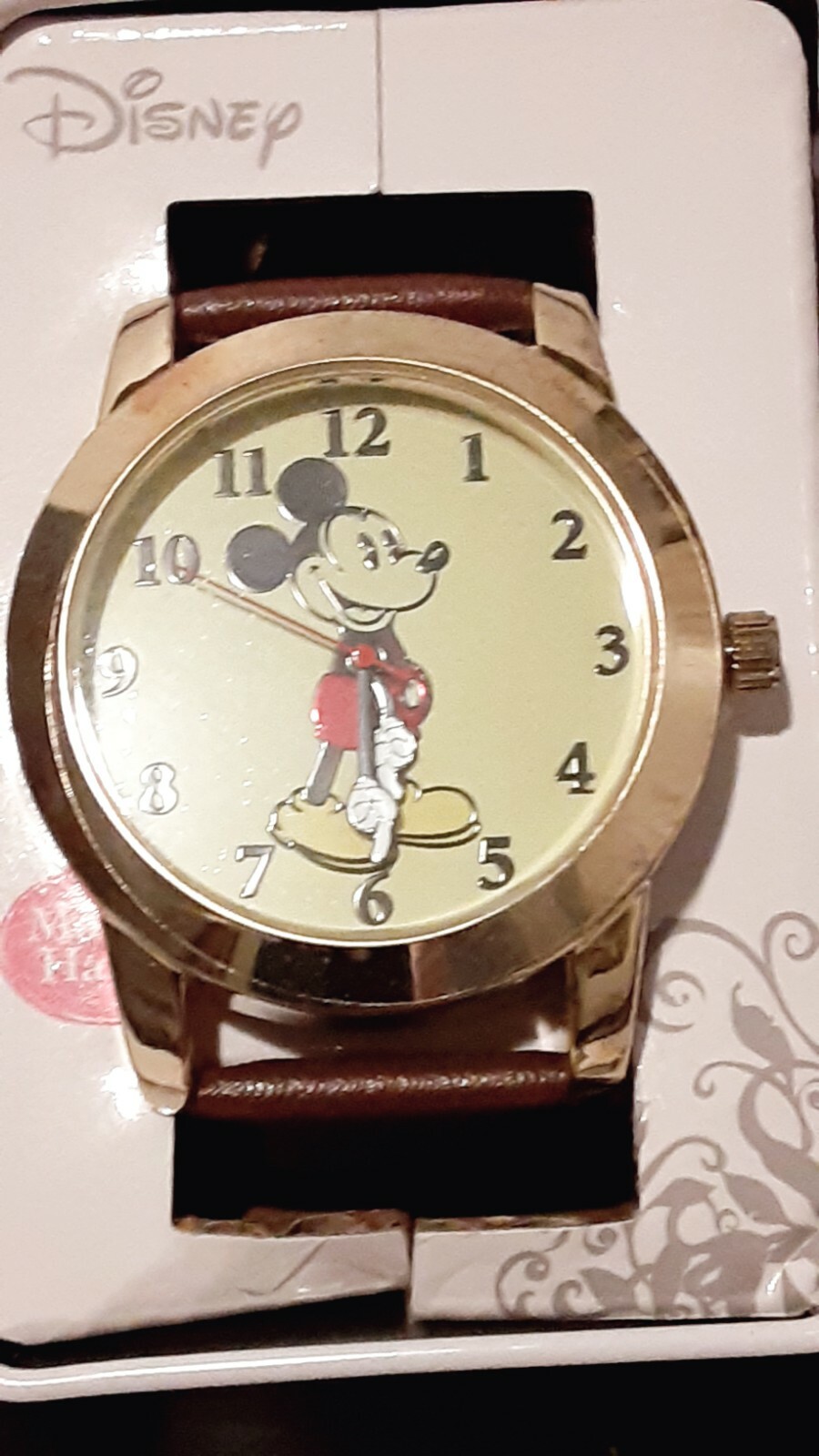 Disney Mickey Mouse Unisex Watch Analog Faux Birthday Gift Big Face ...