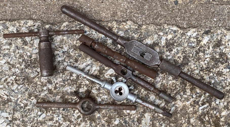 Job Lot of Tap Wrenches & Die Stocks Thread Cutting Engineering Tools ...