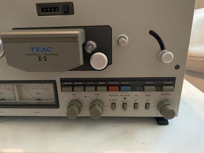 Teac X-3 Silver Three Motor And Head 70W Stereo Reel To Reel Tape Deck Recorder | eBay