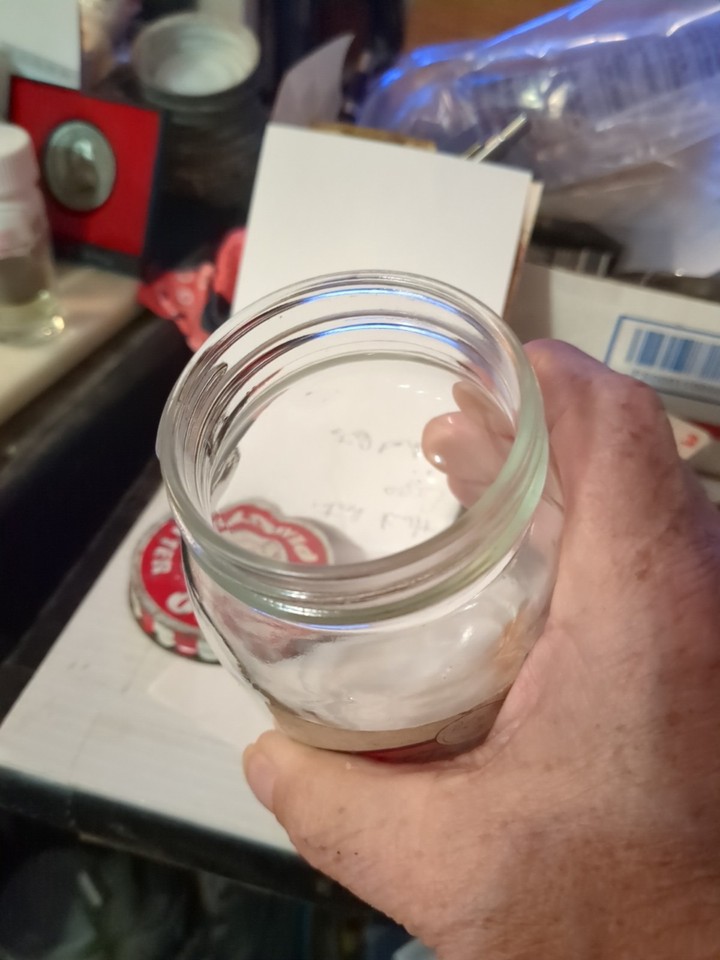 Frank's Jumbo Peanut Butter Vintage Glass Jar with Lid Original Label ...