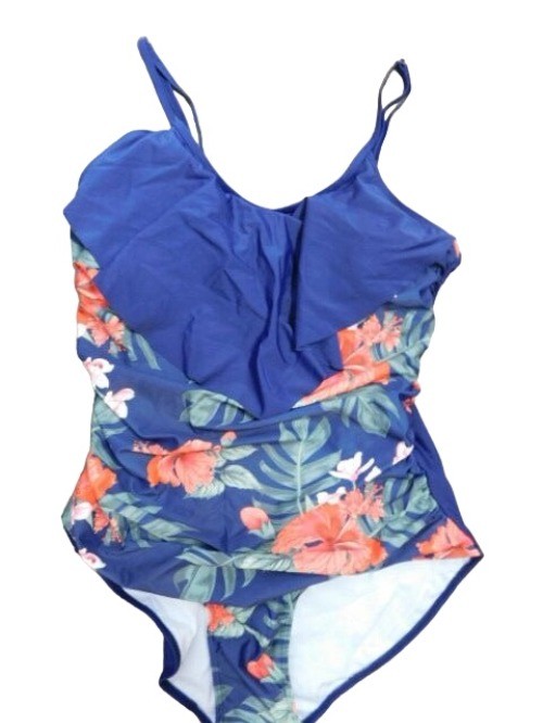 Plus Size 2XL One Piece Tropical Print Swimsuit Swim NEW | eBay