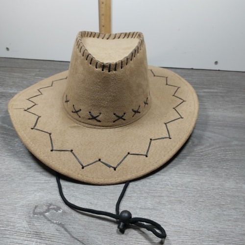 Mens Summer Bucket Cap Cowboy Fedora Hat Wide Brim Micro Suede Outdoor ...