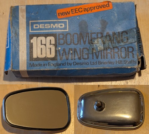 Vintage Desmo Wing Mirror 166 Boomerang | eBay