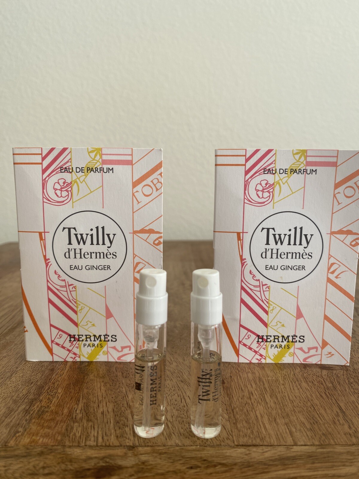 2 HERMES TWILLY D’HERMES EAU GINGER EDP SPRAY TRAVEL SAMPLE SIZE MINI ...