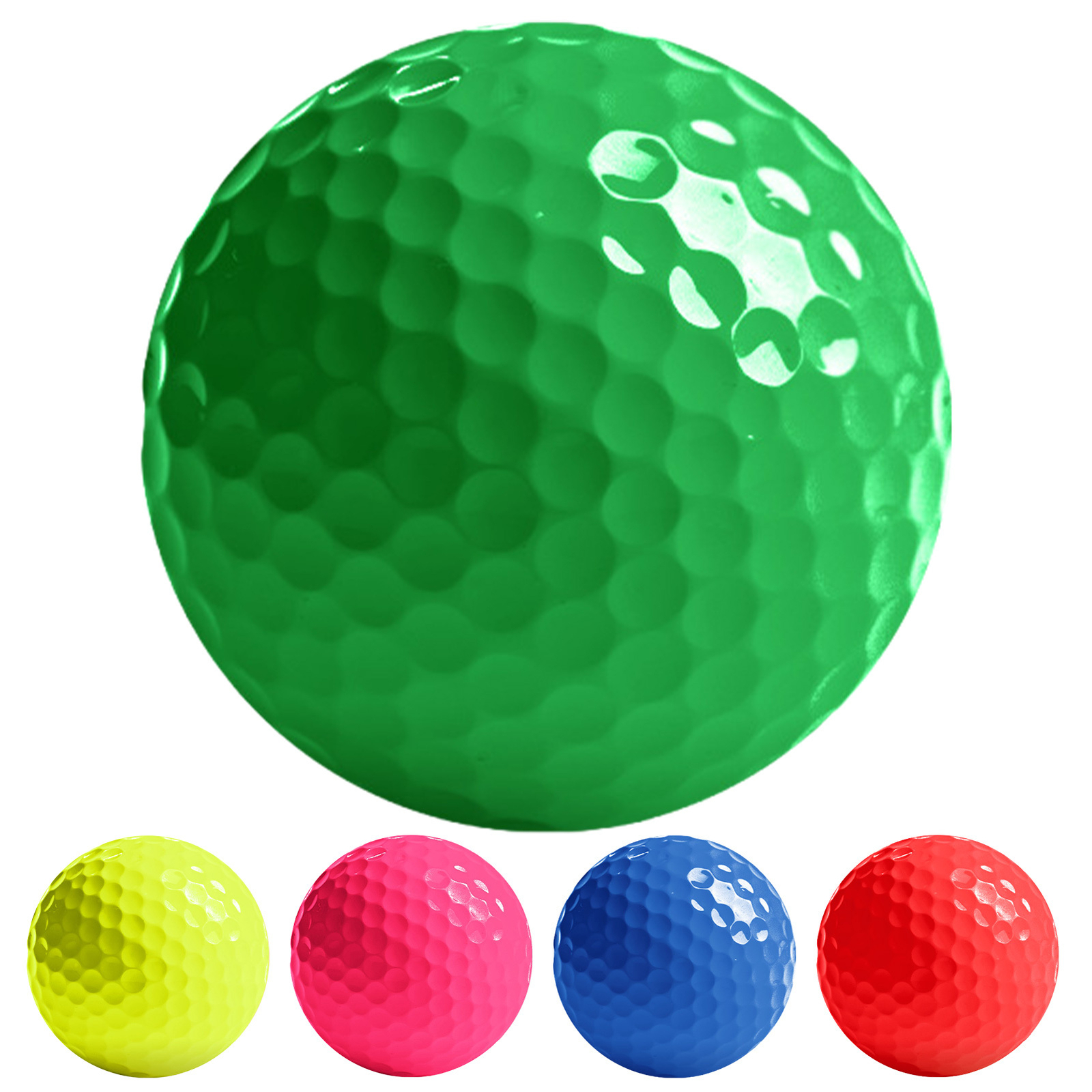 Men Women Bright Colored Golf Balls Outdoor Sport Traning Practice ...