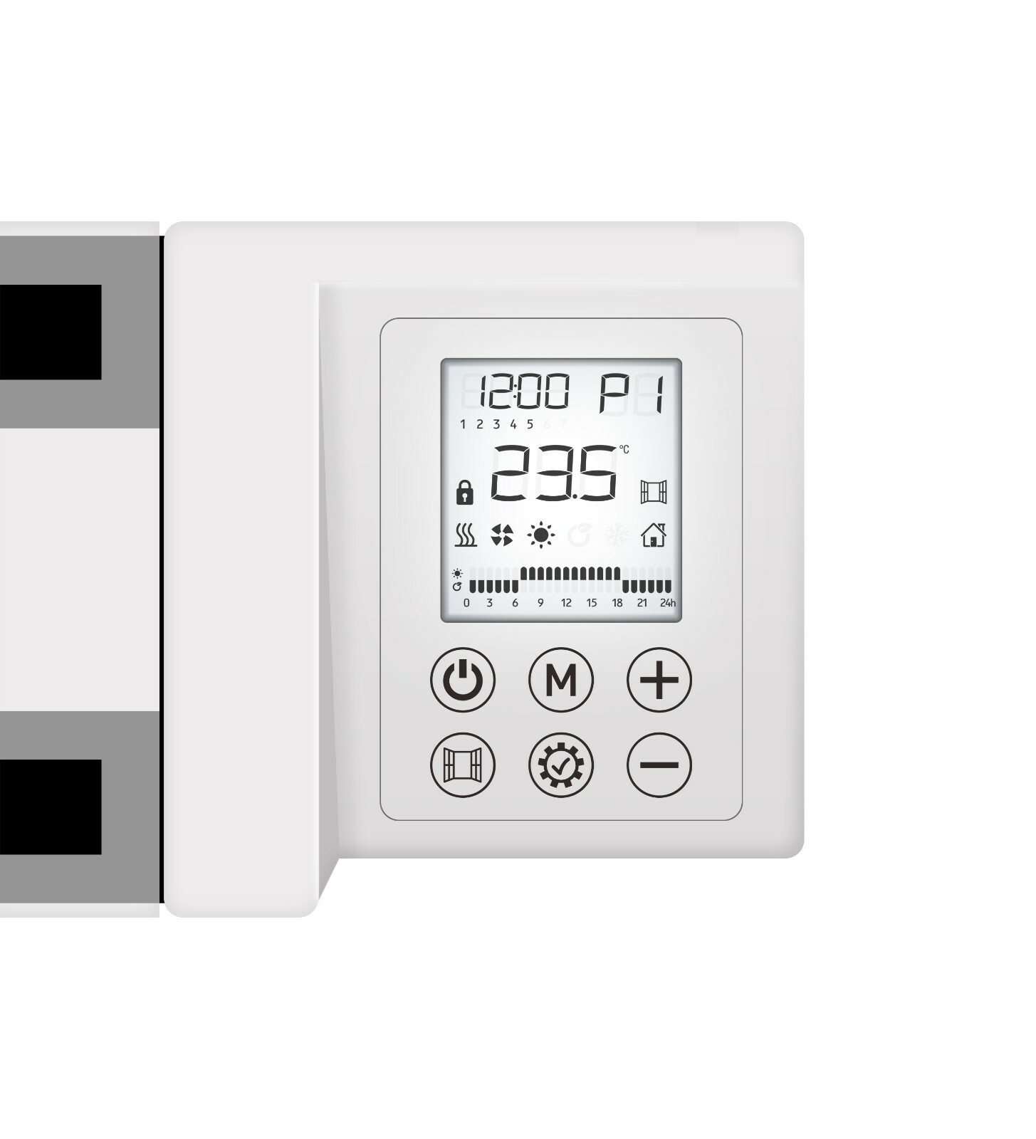 Panel Heater Ceramic Space Electric Radiator With Timer Wall Mounted ...