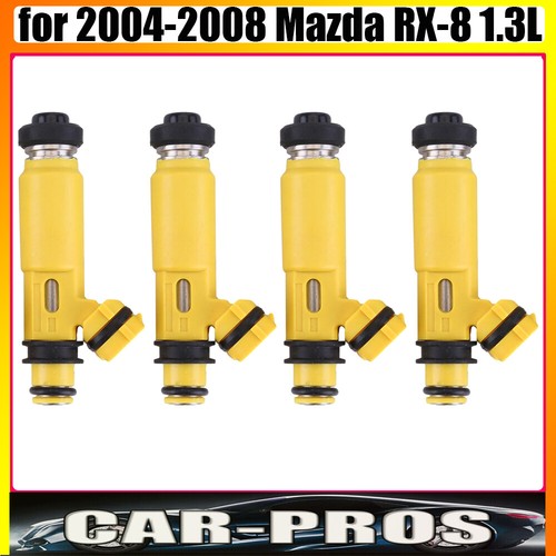Set of 4 Fuel Injectors for Mazda RX-8 1.3L Engine 2004-2008 195500 ...