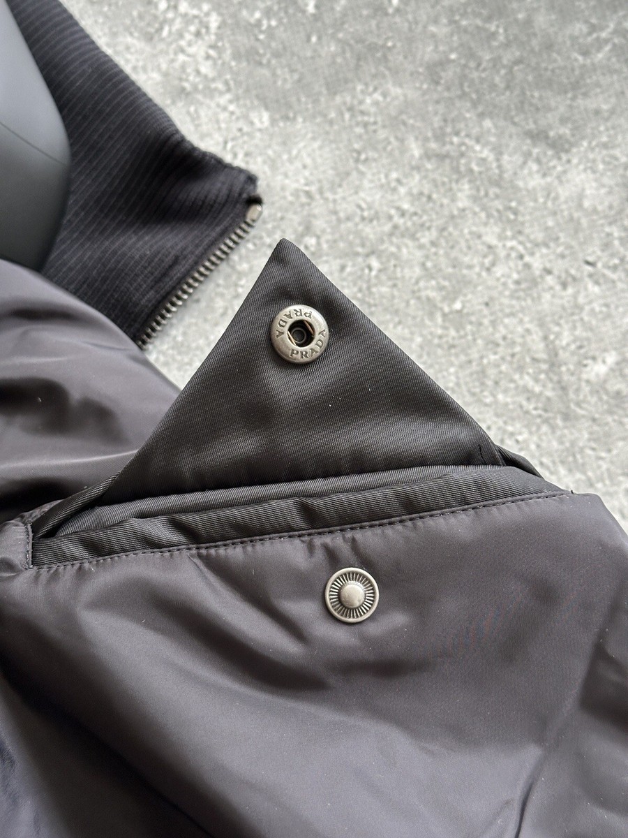 ADIDAS for PRADA RE-NYLON TRACK FULL ZIP JACKET BLACK MEN'S ADIDAS for PRADA RE-NYLON TRACK FULL ZIP JACKET BLACK MEN'S