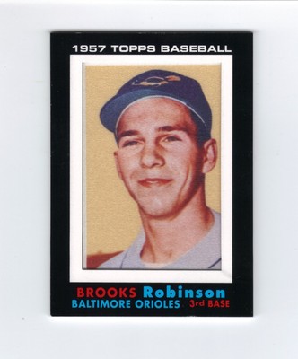 2014 Topps Commemorative Rookie Patch Card 1957 Brooks Robinson #RCP-8 ...