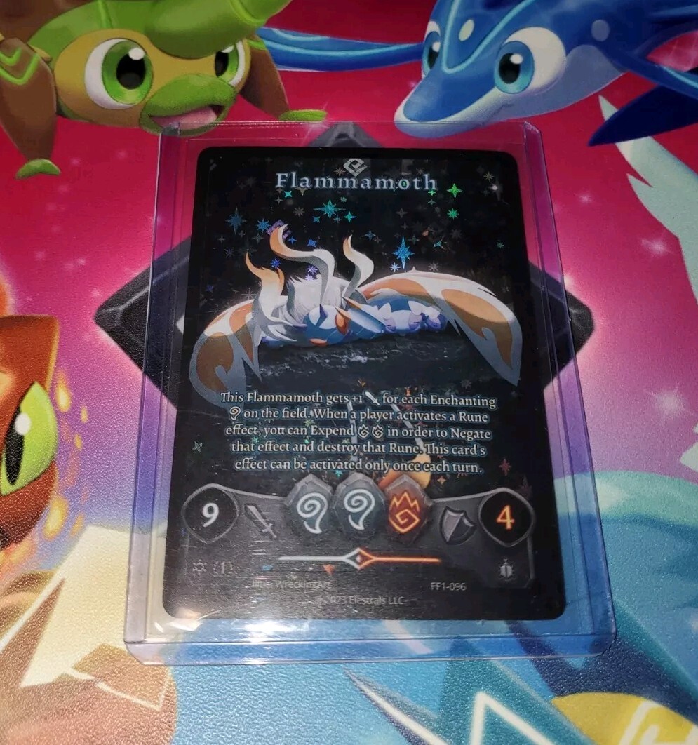 Elestrals Frostfall Full Art Holo Flammamoth FF1-096 | eBay