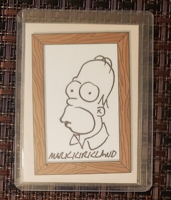 2001 INKWORKS THE SIMPSONS SKETCH CARD BY Mark Kirkland HOMER SIMPSON ...