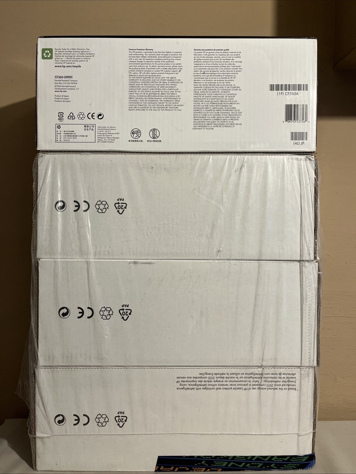 Genuine HP CF360AM Tri Pack CF361A CF362A CF363 Cf360A Black CMYK ...