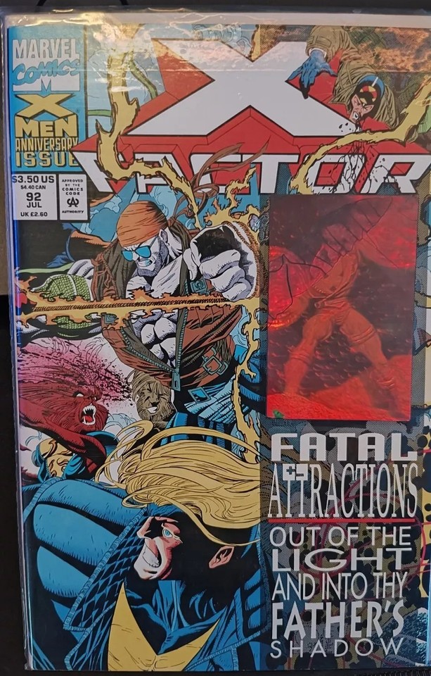 1993 Marvel X-Factor #92 HAVOK Hologram 1st Edition NEWSSTAND B&B | eBay