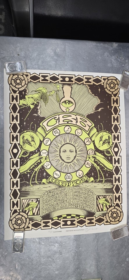 CRB Chris Robinson Brotherhood Concert Poster 24"x16" Signed by Alan ...