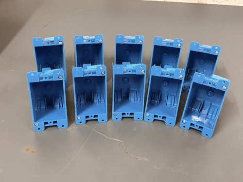 10 T&B Carlon Old Work Switch 4-1/8 x 2-1/4" Blue Outlet Box 1-Gang ...