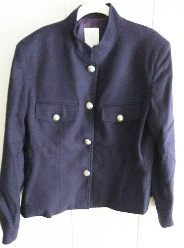 CLIFFORD and WILLS (CW) women's wool military style jacket, Dark navy ...