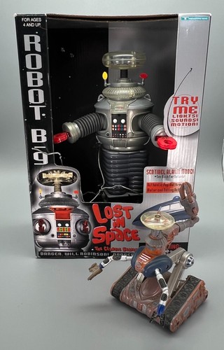 1997 Trendmasters Lost in Space Robot B9 With Box Plus Battle Ravaged ...