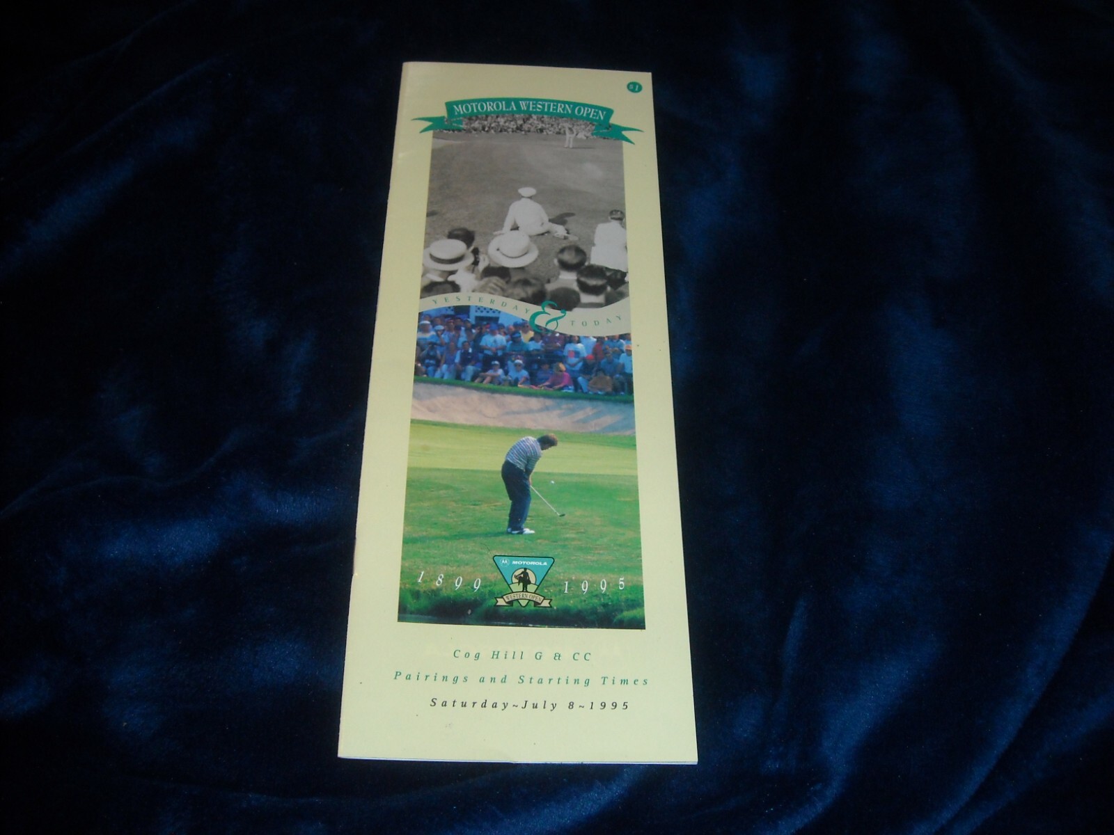 1995 MOTOROLA WESTERN OPEN GOLF PROGRAM, TIGER WOODS 10TH PGA EVENT ...