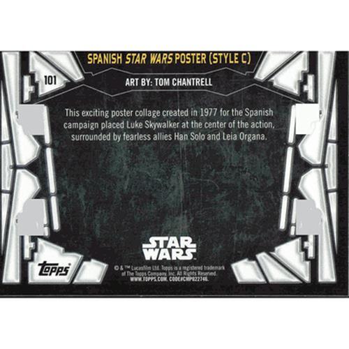 Star Wars 40th Anniversary Trading Card 2017 #101 Spanish Poster | eBay