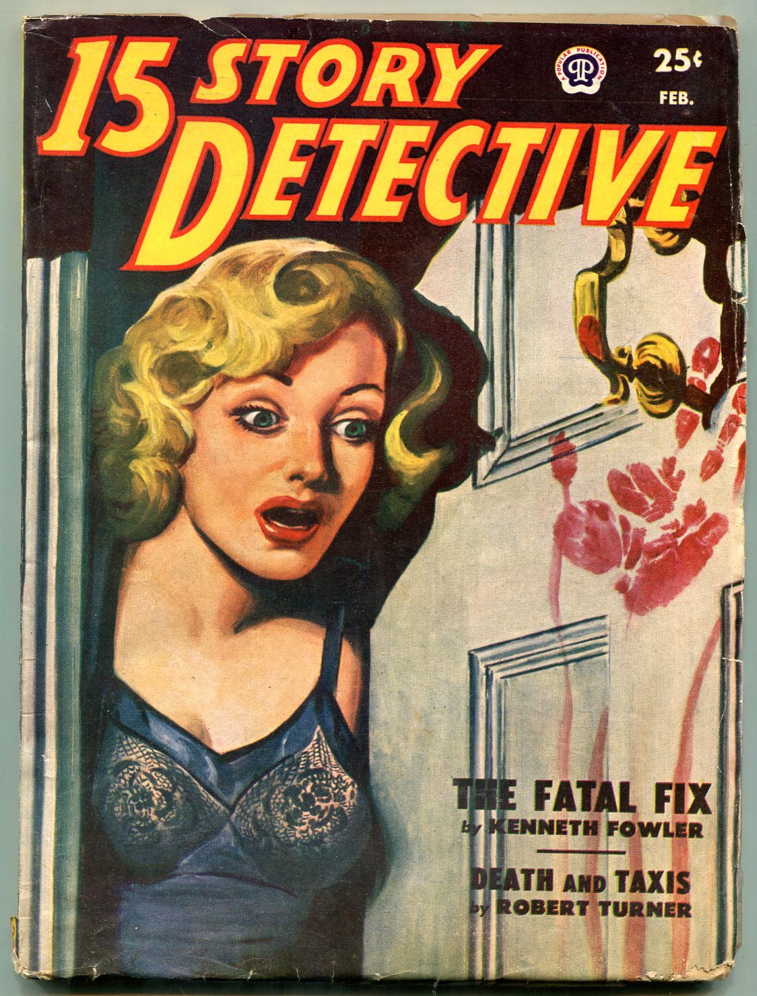 PULP: 15 Story Detective Pulp February 1951- Fatal Fix- Death and Taxis ...