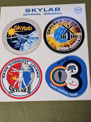 Vtg NASA Skylab Sticker Sheet USA Space Program | eBay
