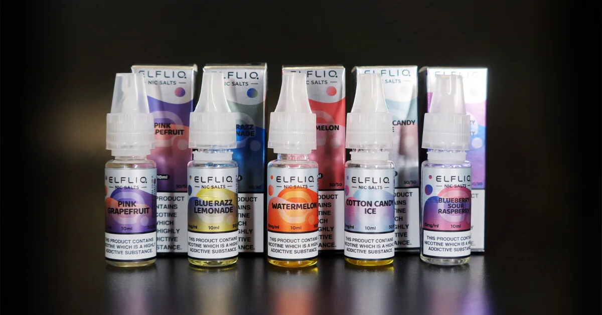 ELFLIQ 10ml Nic Salt E Liquid Vape Juice ELF LIQ Bar Nic Salt 50vg/50pg ...