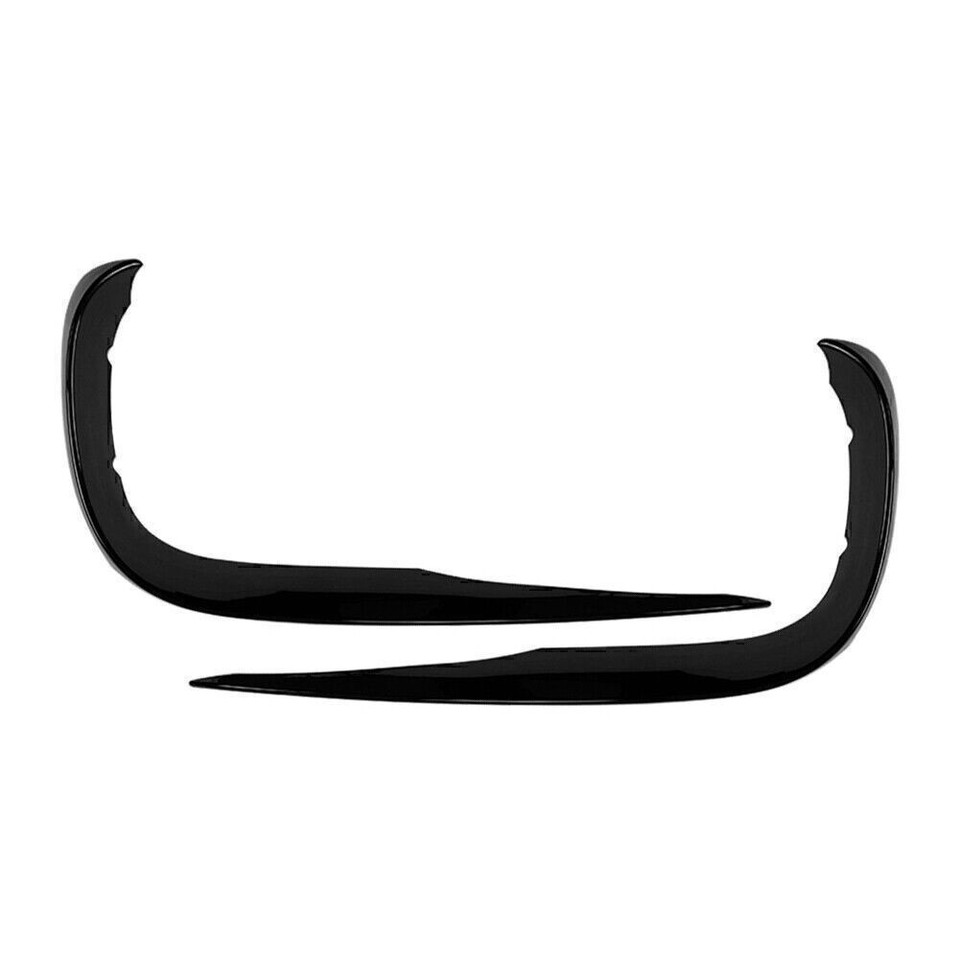 For Mercedes Benz E-Class W213 E200 E300 E260 Black Front Bumper Lip ...