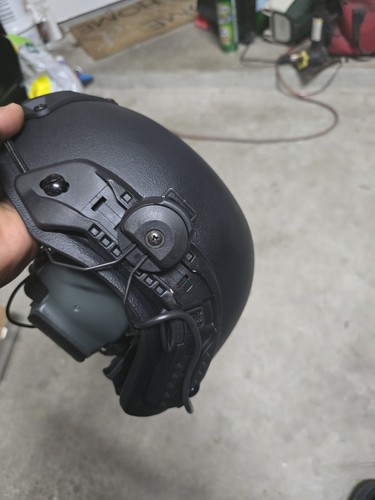 New Ace Link Armor Ballistic Helmet With New Peltor headset | eBay