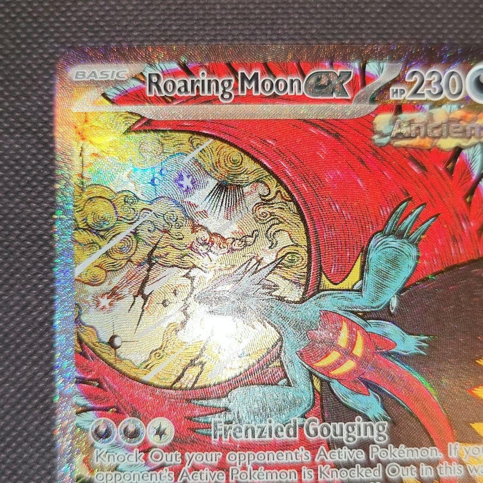 Roaring Moon SIR Special Illustration Rare Pokémon Card EN 162/131 ...