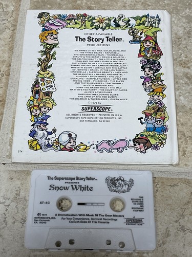 7 Vintage The Story Teller Presents Superscope Books & Cassette Tapes ...