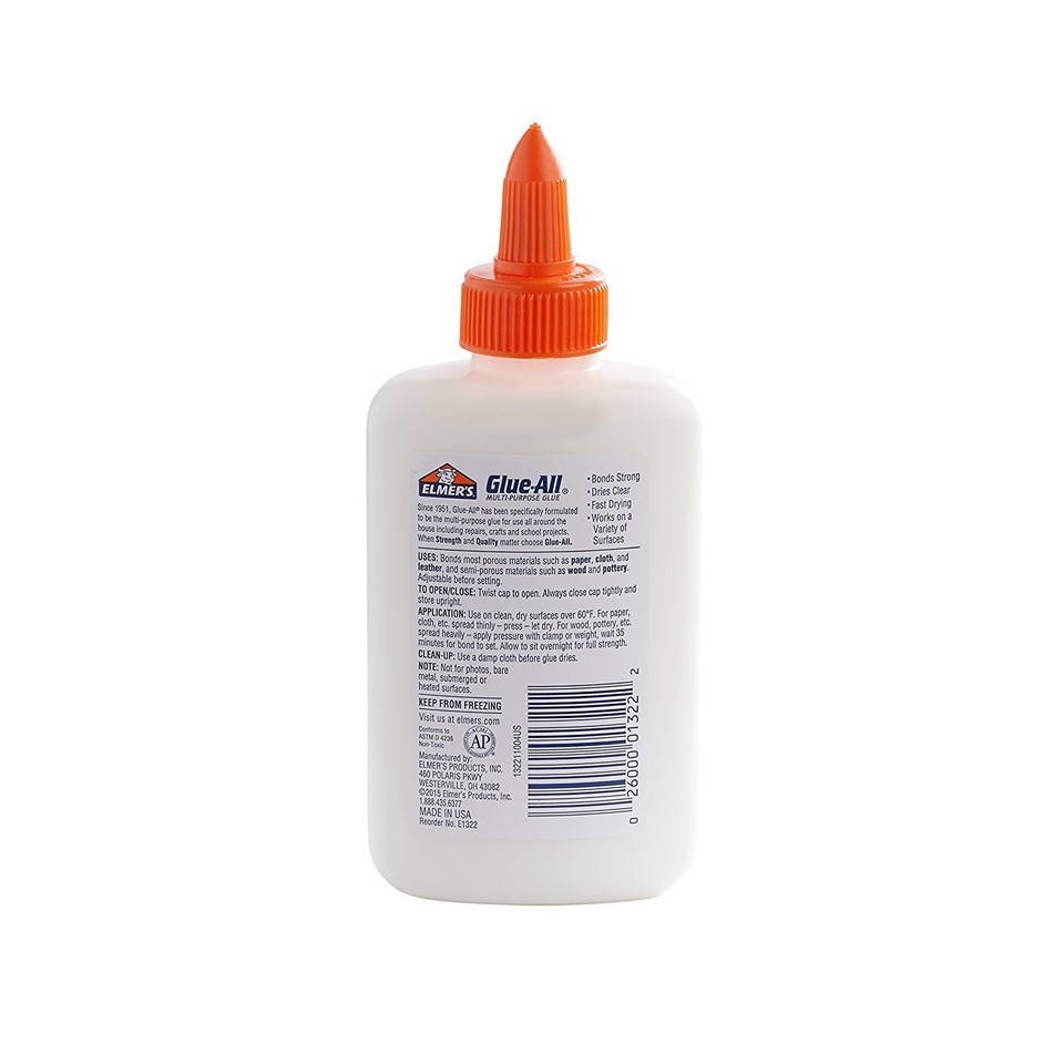 Elmer's Glue-All Multi-Purpose Liquid Glue, Extra Strong, 4 Ounces, 1 ...