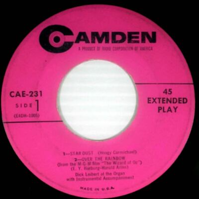 Dick Leibert At His Organ - Musical Dreams [7" 45 rpm EP] 1950s RCA ...