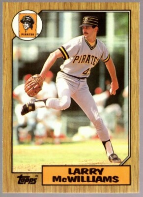 LARRY MCWILLIAMS PITTSBURGH PIRATES GLOSSY SP 1987 TOPPS TIFFANY SET ...