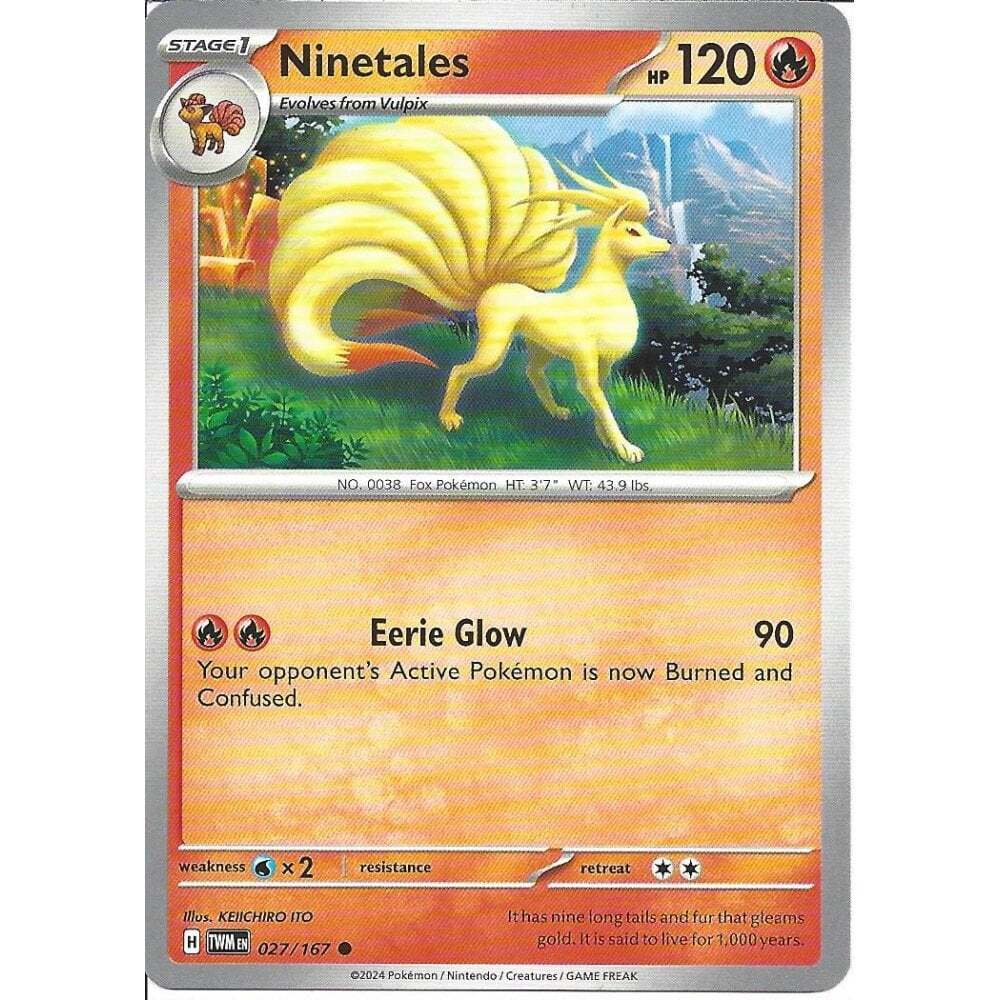 Ninetails Pokemon Ninetales 15/108 Evolutions Holofoil Game Nerdz